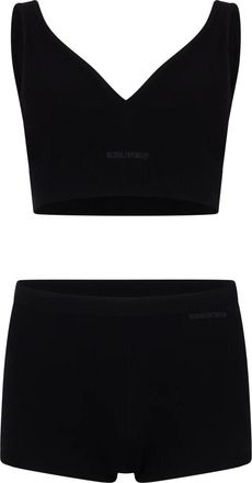 Red Valentino Femme, Sous-v&ecirc;tements, Noir, Taille: 36 FR Ensemble Coordonn&eacute; Haut et Short