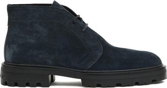 Hogan Stiefel - Suede Leather Ankle Boots - Gr. 6_5 - in Schwarz - für Damen