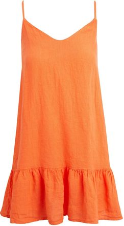 8 by YOOX LINEN SLIP MINI DRESS