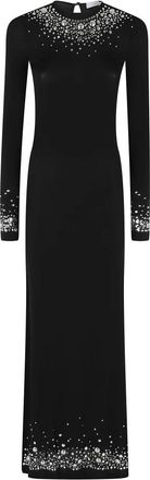 Paco Rabanne Femme, Robes, Noir, Taille: 36 FR Robe Maxi Orn&eacute;e de Hotfix