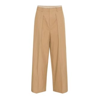 Inwear Pantalon Classique &agrave; Jambes Droites - Femme - Pantalons - Beige - Taille: 44 FR