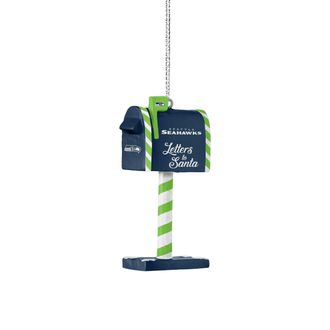 Foco NFL Seattle Seahawks Baumschmuck Mailbox Anh&auml;nger Ornament Weihnachtsbaum 5051586190994