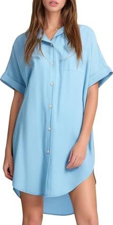 Generic Cache-maillot de bain pour femme - Robe chemise boutonn&eacute;e - Robe d&eacute;t&eacute; boh&egrave;me - Robe ample pour vacances de plage - Essentiels de vacances pour femme, 