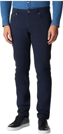 Brooks Brothers Homme, Pantalons, Bleu, Taille: W31 Pantalon 5 Poches en Coton Stretch