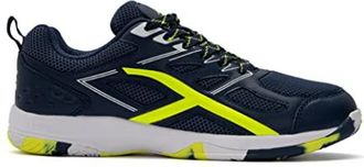 Hundred Hundred Homme HBFS-2M051-3-4 Chaussures de Sport, Bleu Marine Citron Vert, 38 EU