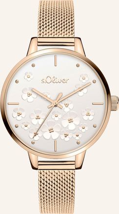 s.Oliver S.Oliver Armbanduhr Aus Edelstahl rosegold