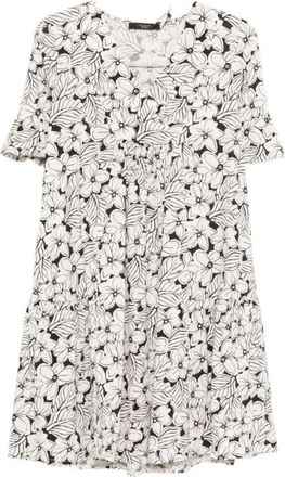 Max Mara Femme, Robes, Blanc, Taille: 38 FR Printed Cotton Jersey Dress