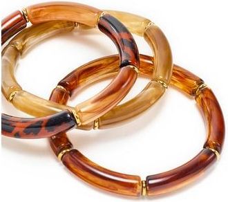 Au Printemps Paris Set de bracelets en résine