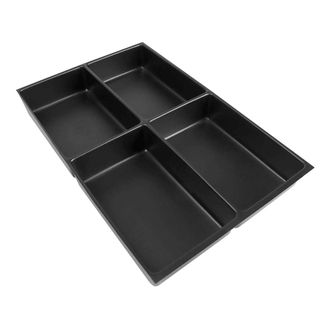 Bisley Bisley MultiDrawer Schubladeneinsatz, 4 F&auml;cher f&uuml;r A4 Schubladen Metall, 800 Kunststoff, 36.5 x 23.7 x 5 cm