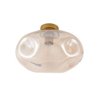 Lindby Deckenlampe Lelia (Design, Modern) in Creme aus Metall (1 flammig E27) - Deckenleuchte Lampe Wohnzimmerleuchte