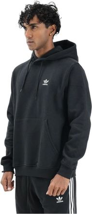 adidas Homme, Sweatshirts et sweats &agrave; capuche, Noir, Taille: XS Trefoil Essentials Sweat &agrave; capuche