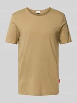 Joop T-Shirt mit geripptem Rundhalsausschnitt Modell Cesare