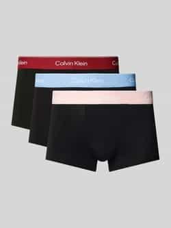Calvin Klein Underwear Trunks mit Logo-Stitching Modell Low Rise im 3er-Pack