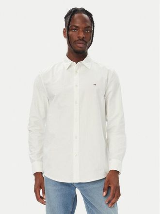 Tommy Jeans Hemd DM0DM23513 Wei&szlig; Regular Fit