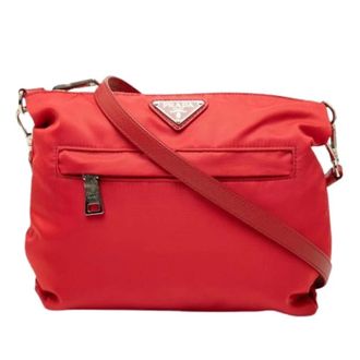 Prada Sac bandouli&egrave;re en nylon pr&eacute;-poss&eacute;d&eacute; - Femme - Pre-owned - Rouge - Taille: ONE Size