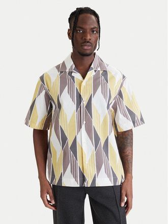 HUGO BOSS Hemd Espino 50560606 Bunt Oversize