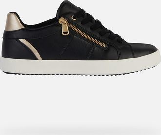 Geox Schuhe Blomiee Dame Schwarz/hellgold