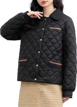 Generic Veste Chaude Femme Manteau Capuche Fourrure Quilted For Women Long Sleeve Zip Up Coat Winter Warm Outwear With Casual Fashion Padded Warm Tops Manteau