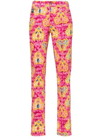 Versace Jeans Couture Heart Couture Skinny-Jeans - Rosa