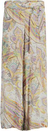 Cartoon Damen Palazzo-Hose mit Gummizug 44, Grün/Violett