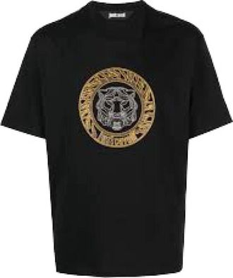 Just Cavalli Homme, Tops, Noir, Taille: 2XL T-shirt