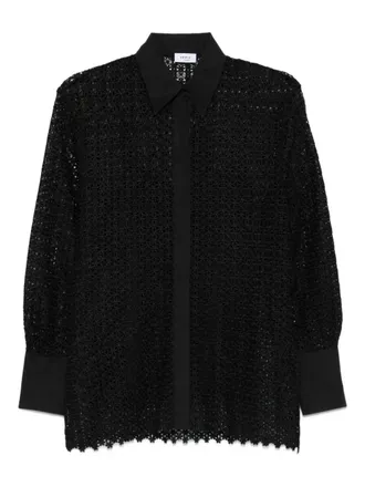 Akris Hemd aus gehäkelter Spitze - Schwarz
