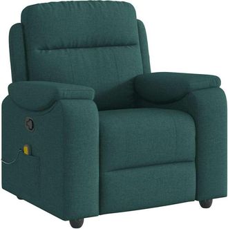 vidaXL Massagesessel Dunkelgr&uuml;n Stoff Vidaxl