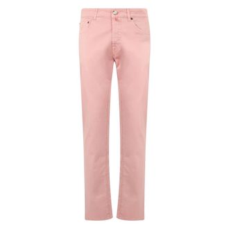 Moorer Schmal geschnittene vielseitige Hose - - Jeans - Herren - Rosa - W32
