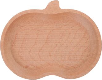 Pretyzoom Holz Serviertablett Apple Wood Tray Mit Glatter Oberfl&auml;che Vielseitiges Teezimmer Tablett F&uuml;r Dessert Snacks Und Sushi Elegantes Holztablett F&uuml;r Resta
