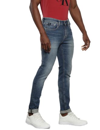 Calvin Klein Jeans Herren Jeans Skinny Skinny Fit, Blau (Denim Dark), 29W / 30L