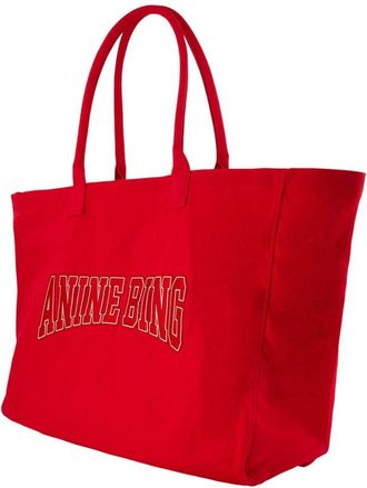 Anine Bing Leo Shopper Tote Bag - Red