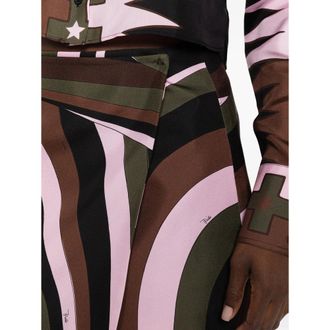 Emilio Pucci Geometric Print Mini Skirt - Brown