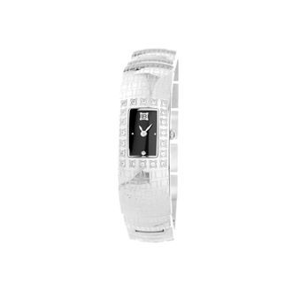 Laura Biagiotti Femme, Accessoires, Gris, Taille: ONE Size Montre Bracelet en Acier Inoxydable avec Finition Tonale