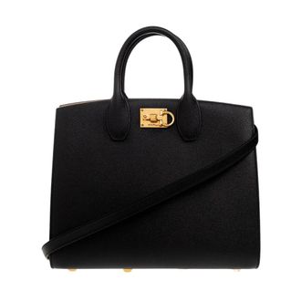 Ferragamo Femme, Sacs, Noir, Taille: ONE Size Sac Bandoulière Studio Medium