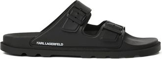 Karl Lagerfeld Homme, Chaussures, Noir, Taille: 44 EU Kondo Tred 2 Strap Sandal