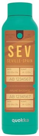 Quokka Solid Sevilla Label Custom Jade Green, 630 ml