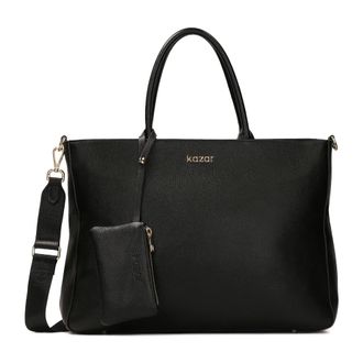 Kazar Ger&auml;umige Ledertasche mit Beutel - - Bags - Damen - Schwarzk - ONE SIZE