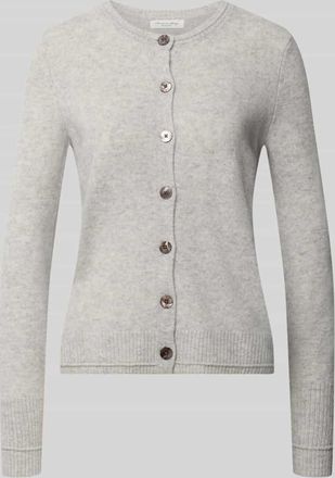 Christian Berg Cardigan aus Wolle mit Rundhalsausschnitt