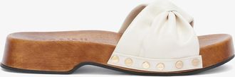 Ganni Tia-Feenclogs in Wei&szlig;