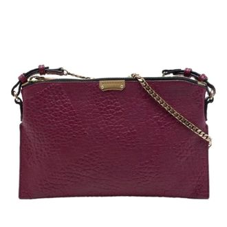 Burberry Sac bandouli&egrave;re en cuir Pre-owned - Femme - Pre-owned - Rouge - Taille: ONE Size