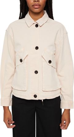 Esprit Damen 012CC1G306 Jacke, 275/DUSTY Nude, L