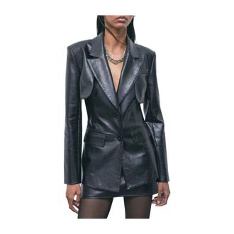 Patrizia Pepe Beschichtete Double-Layer-Jacke - - Jackets - Damen - Schwarzk - S