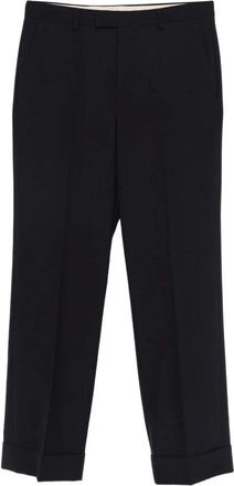 Valentino Garavani Homme, Pantalons, Bleu, Taille: L Pantalon en laine avec revers