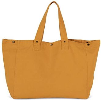 noTrash2003 Sac de shopping géant en coton blanchi avec poche intérieure et pli de fond de qualité 310 g/m² - Sac de plage - Sac à provisions - Sac à bandoulière,