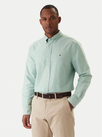 Tommy Hilfiger Hemd Solid Heritage MW0MW35774 Gr&uuml;n Regular Fit