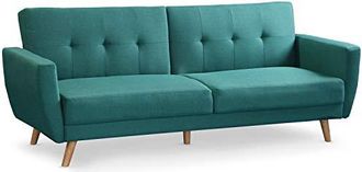 Menzzo Refresha Sofa, Stoff, Blau, Gr&uuml;n, 220
