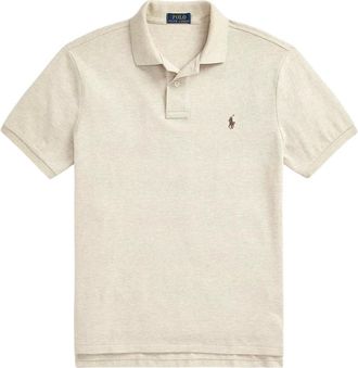 Ralph Lauren Homme, Tops, Gris, Taille: XL Le Polo Iconique en Maille