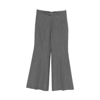 Ann Demeulemeester Homme, Pantalons, Gris, Taille: L Pantalon Gris Plis Pressés