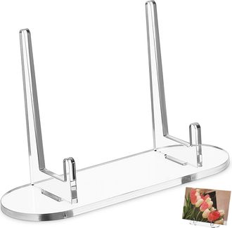 Garneck Displayständer Aus Acryl Durchsichtiger Staffeleiständer Für Teller Karten Und Kleine Gegenstände Multifunktionaler Tischständer Mit Acrylplatte Für F