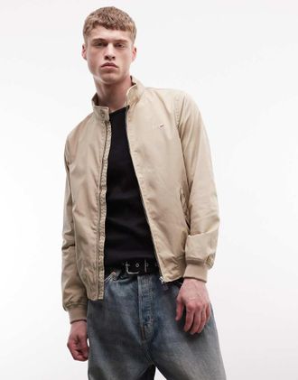 Schott NYC Blouson Harrington avec &eacute;cusson &agrave; logo - Beige clair-Neutral